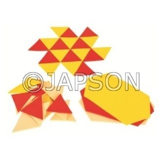 Fraction set of 72 Triangles for School Maths Lab – japson.com