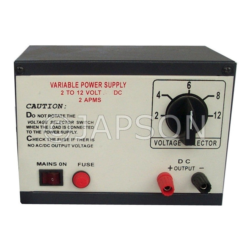 Power Supply without Meter, Step Type, 0-12V AC/DC 1 Amp – japson.com